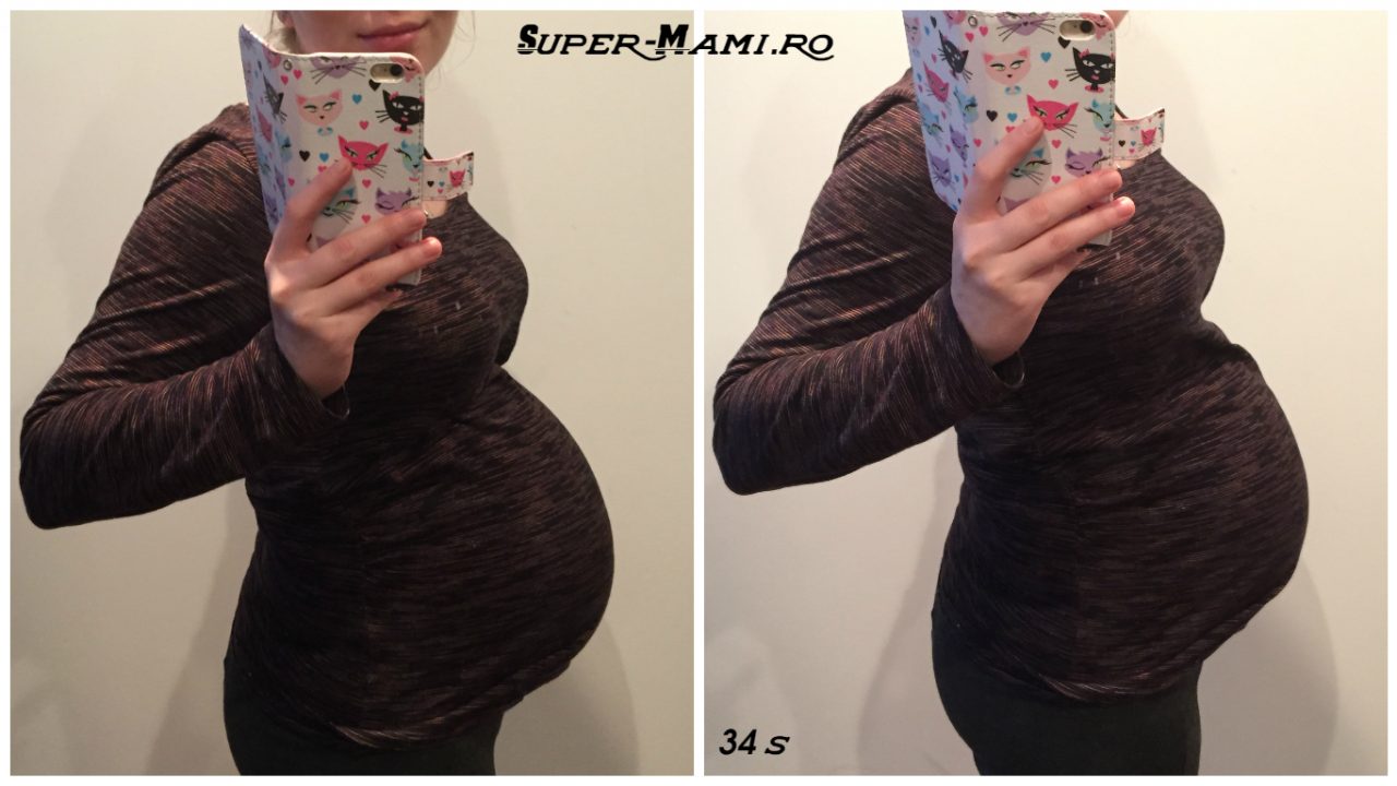 Cum arată burtica la 34 de săptămâni şi cum ne mai simţim - Super-Mami.Ro